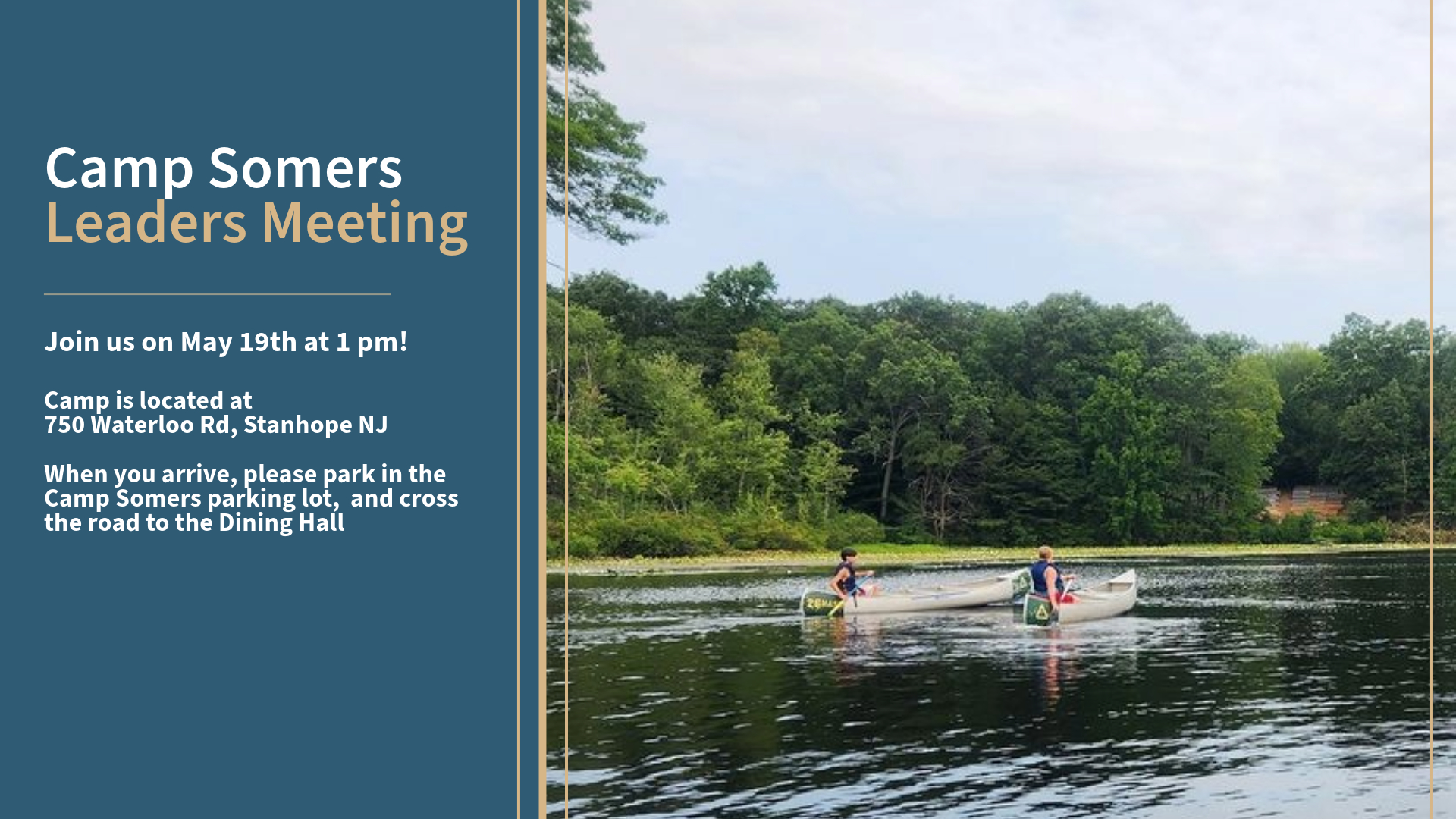 Summer Camp Leaders’ Meetings | Signs Up!